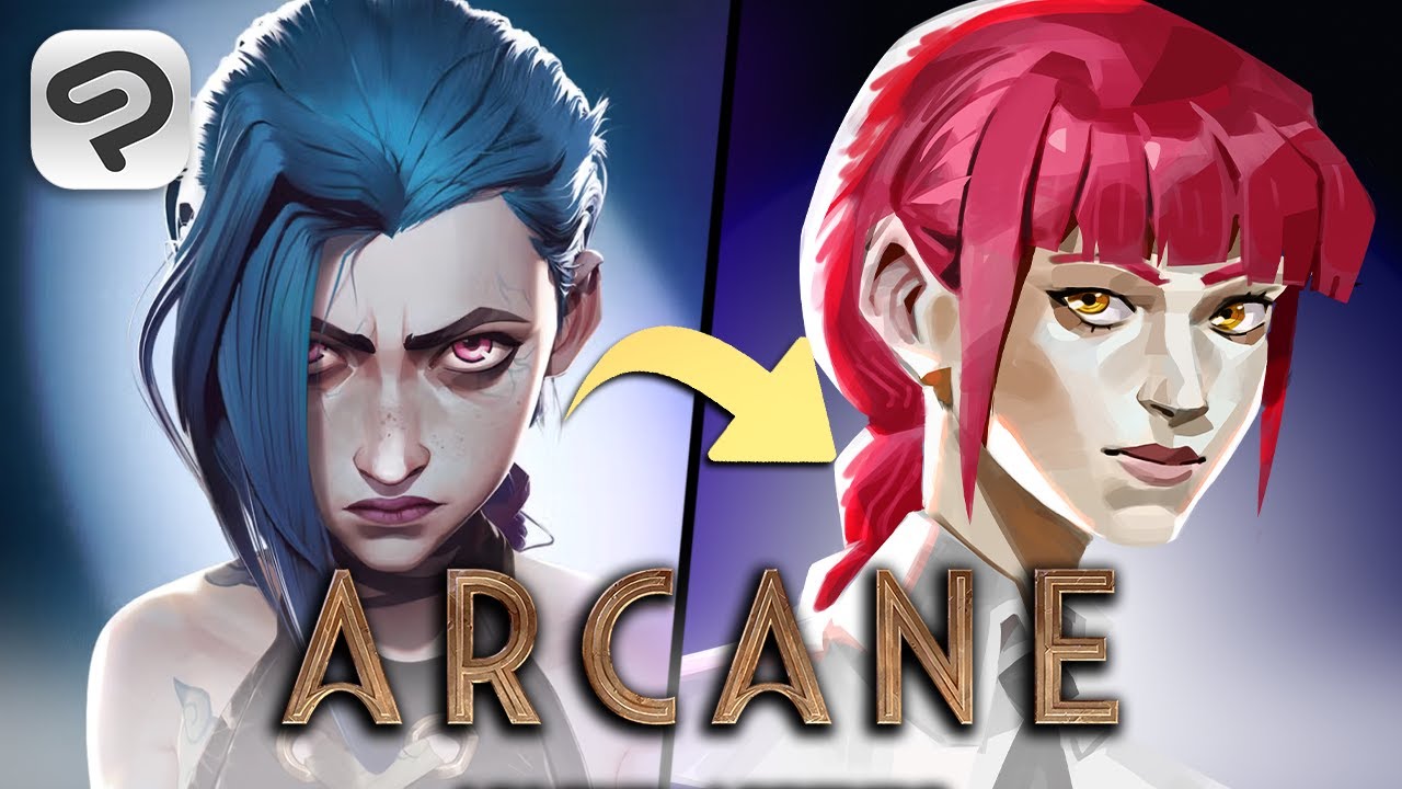 Como PINTAR no ESTILO Arcane? 🎨 - YouTube