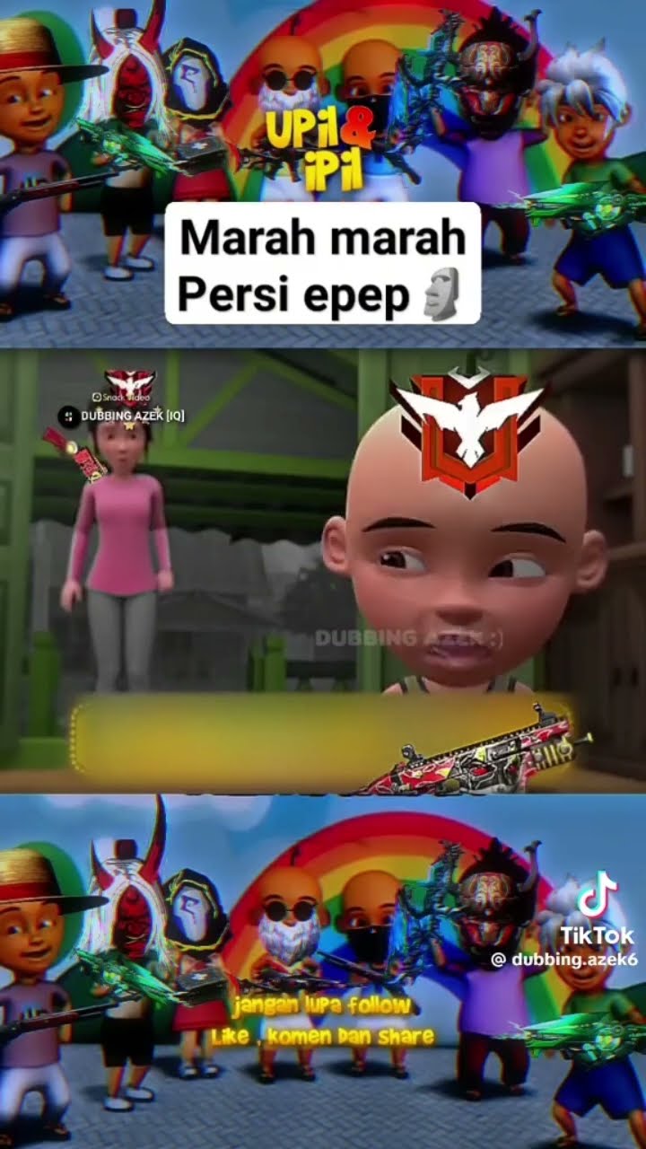 meme lucu upil ipil epep kak rosidin marah epep #short #upinipin #meme ...