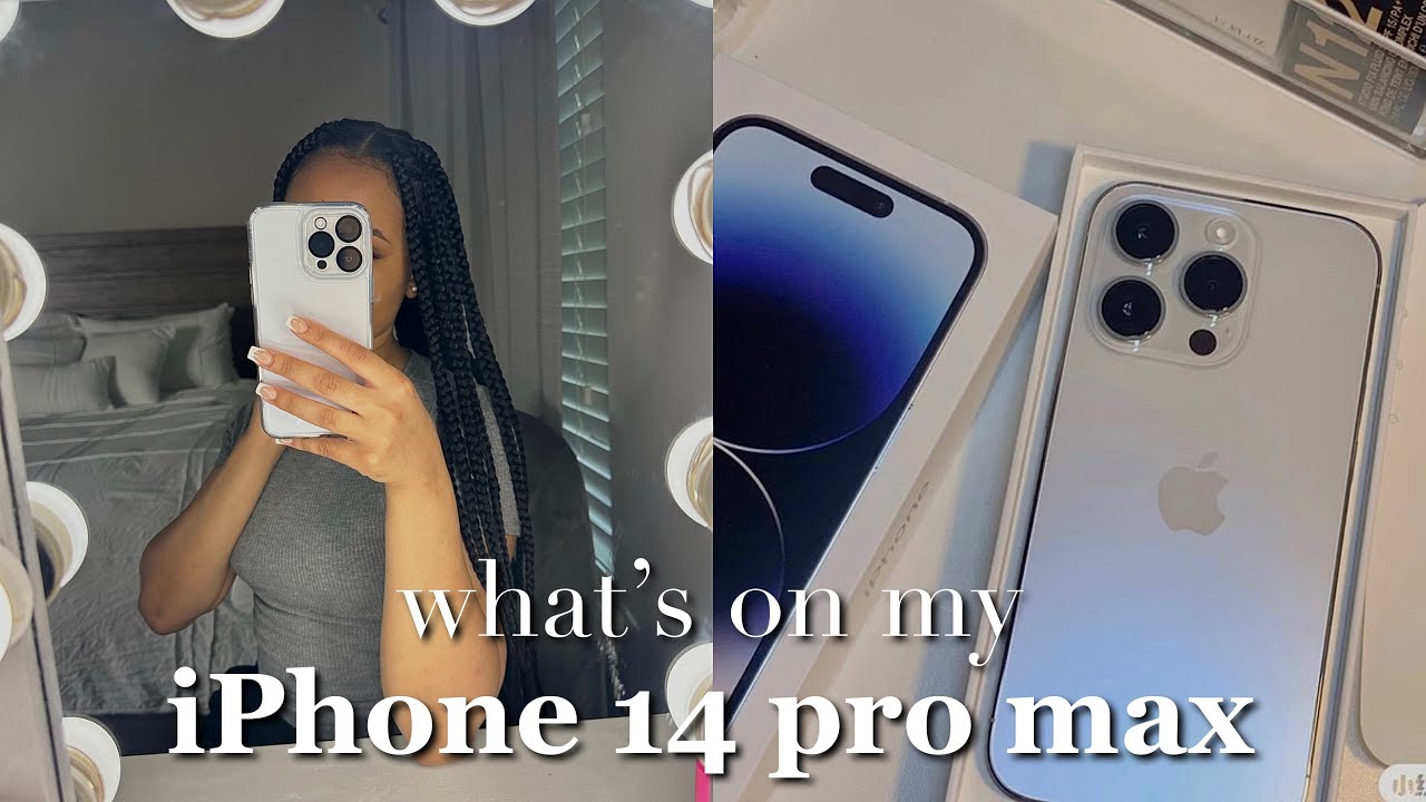 WHAT’S ON MY IPHONE 14 PRO MAX? iOS 16 + apps I use for thumbnails ...