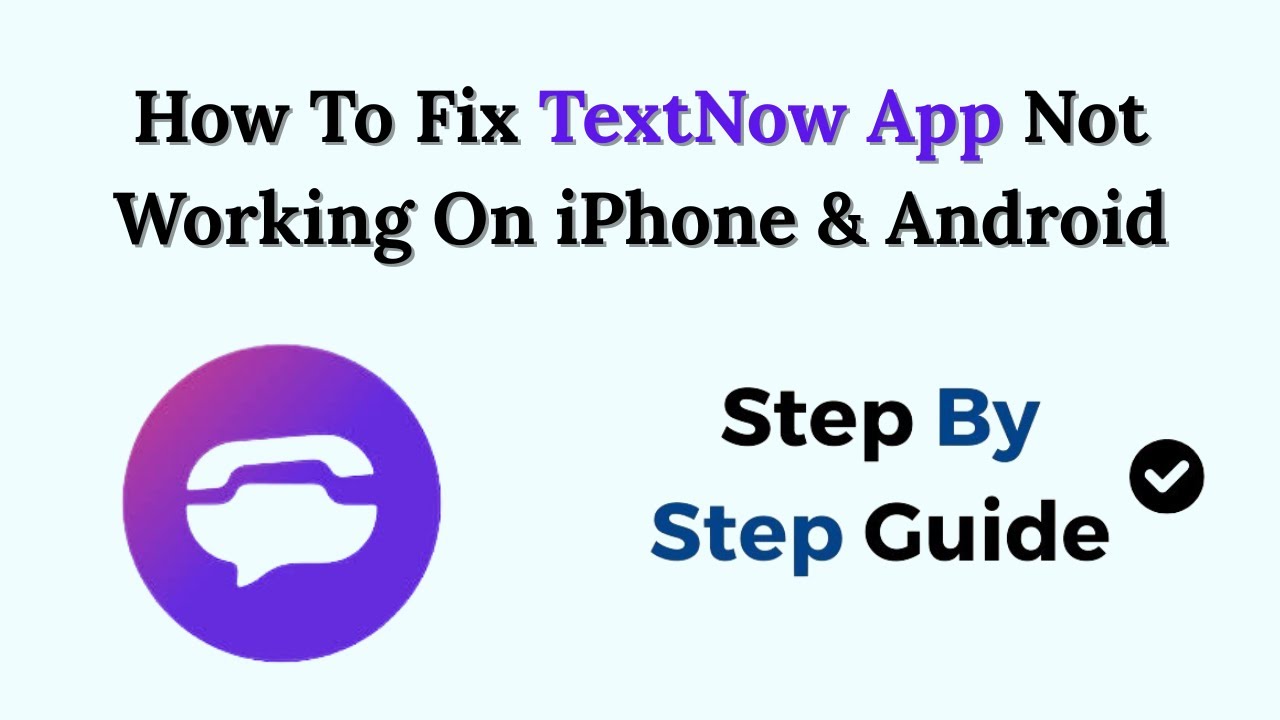 How To Fix TextNow App Not Working On iPhone & Android - YouTube