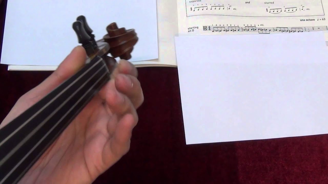 ABRSM Viola Grade 4 scales and arpeggios - Chromatic Scale starting on ...