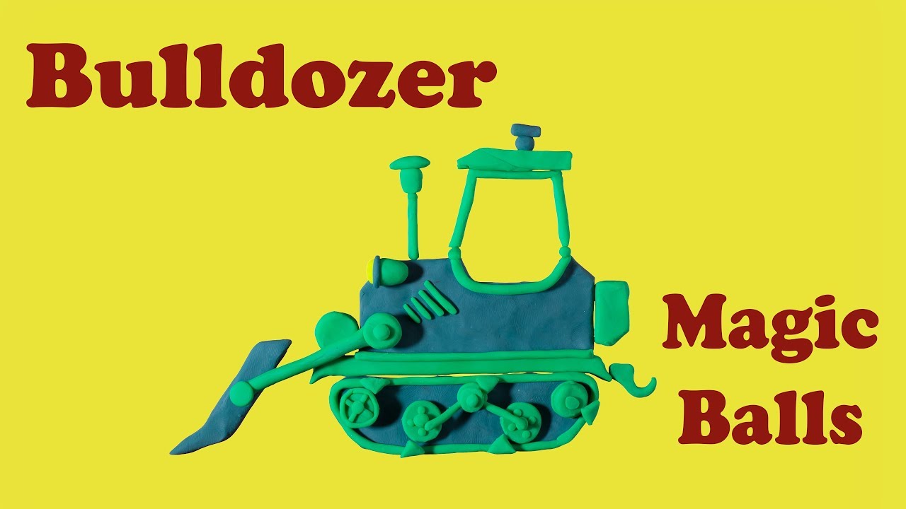 Bulldozer. Learn with Magic Balls: dozer. Educational cartoons for ...