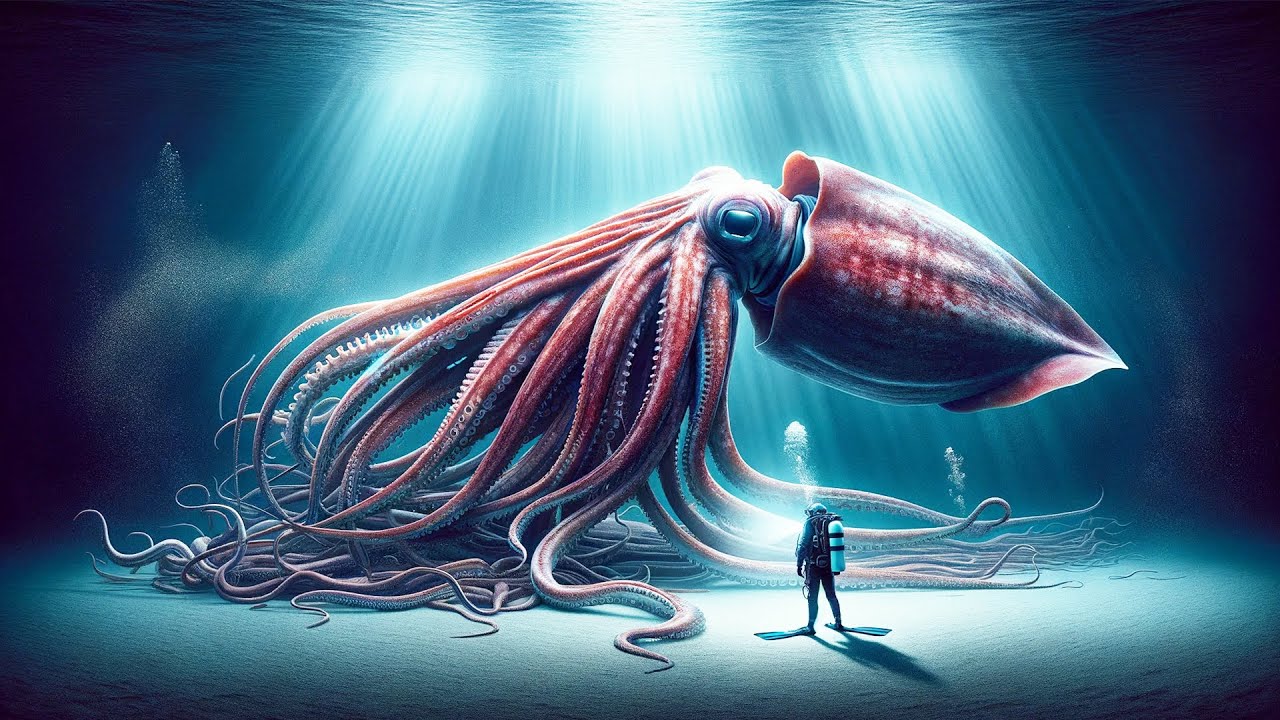 Red Devil Squid of Sea, The Biggest Squid - YouTube