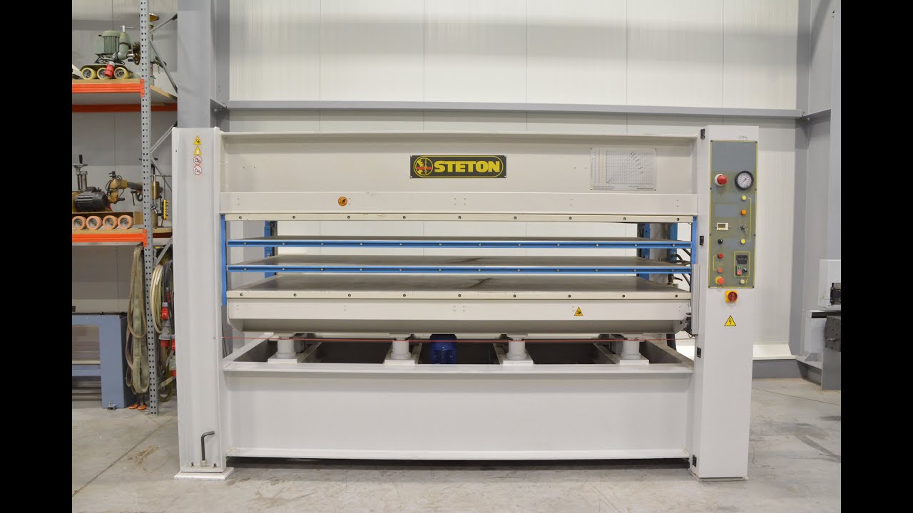 Prasa półkowa hydrauliczna do fornirowania / hydraulic press STETON ...
