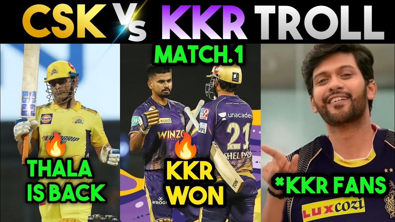 IPL TROLLS : CSK VS KKR Troll 🔥 | Ipl trolls telugu | Telugu trolls ...