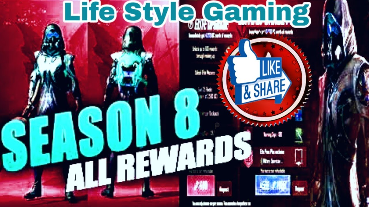 PUBG MOBILE LITE| New Season 8 Winner Pass Leegs , Gunskins, Dasiya ...