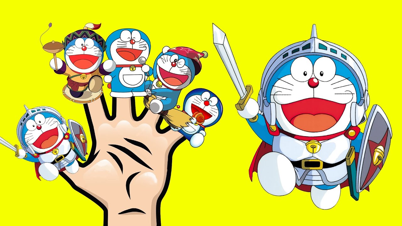 #Doraemon Finger Family Nursery Rhymes Song | Finger Family Song | # ...