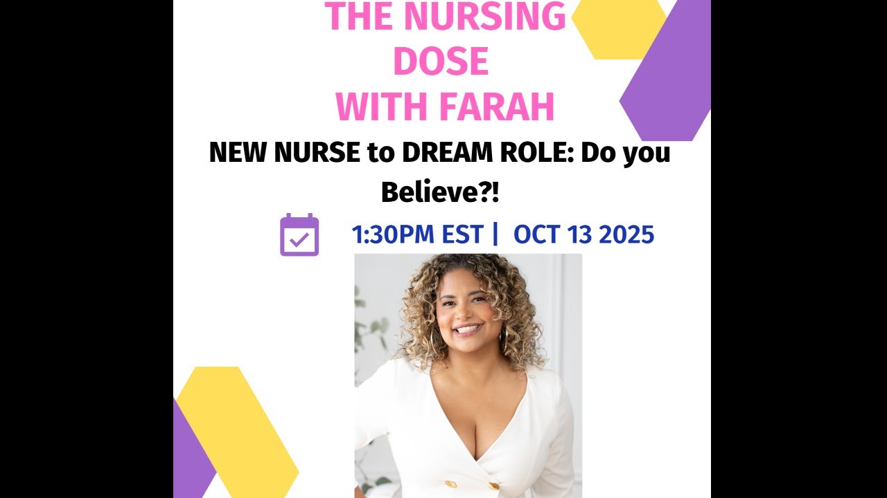 NEW NURSE TO DREAM ROLE: DO YOU BELIEVE - YouTube