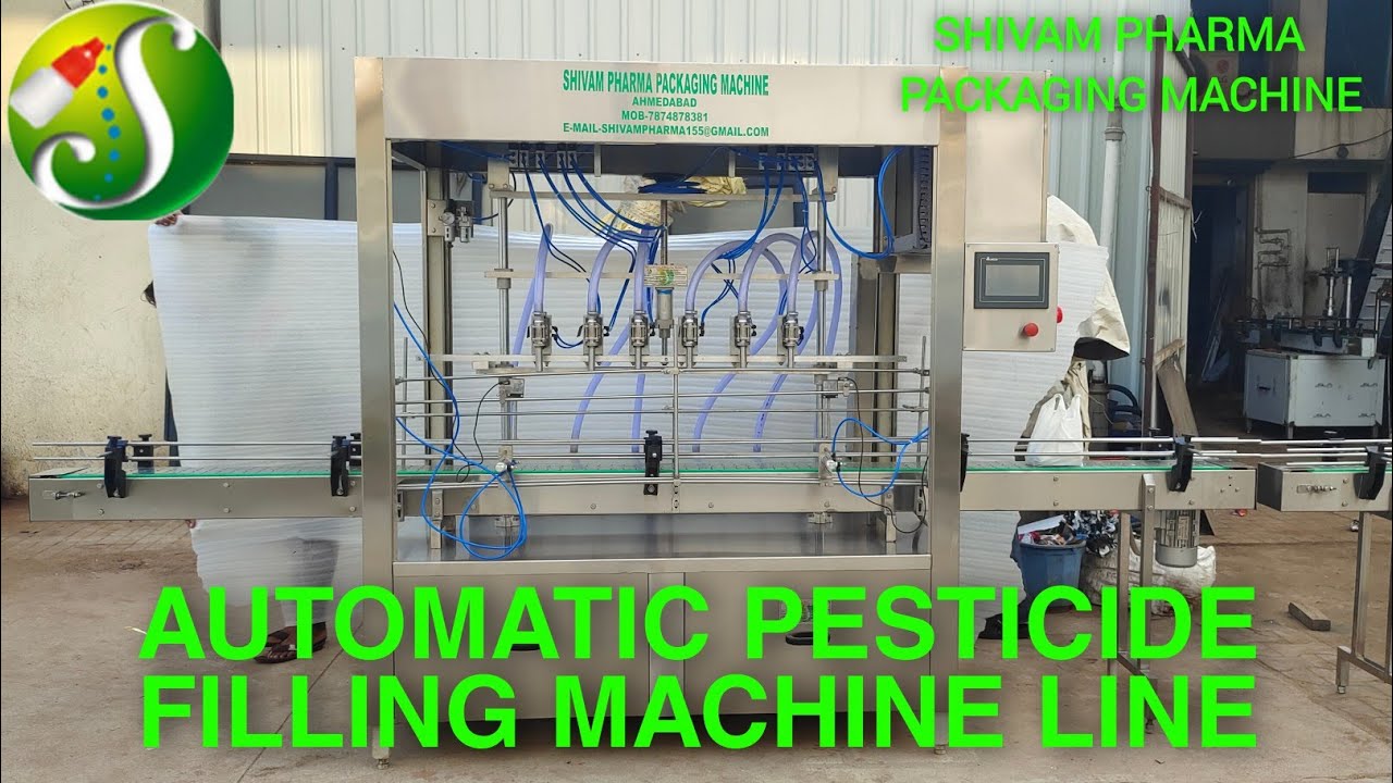 Automatic Pesticides Filling Machine Line || Shivam Pharma Packaging ...