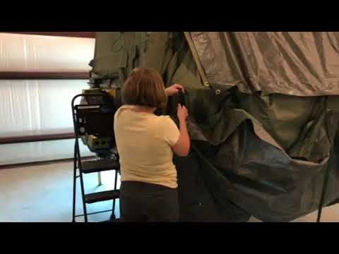 Conqueror UEV-390 tent fold up - YouTube