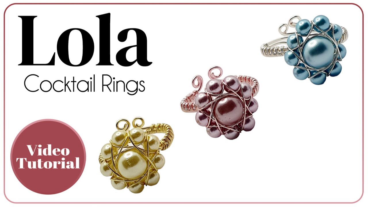 Lola Cocktail Wire Rings Tutorial - YouTube