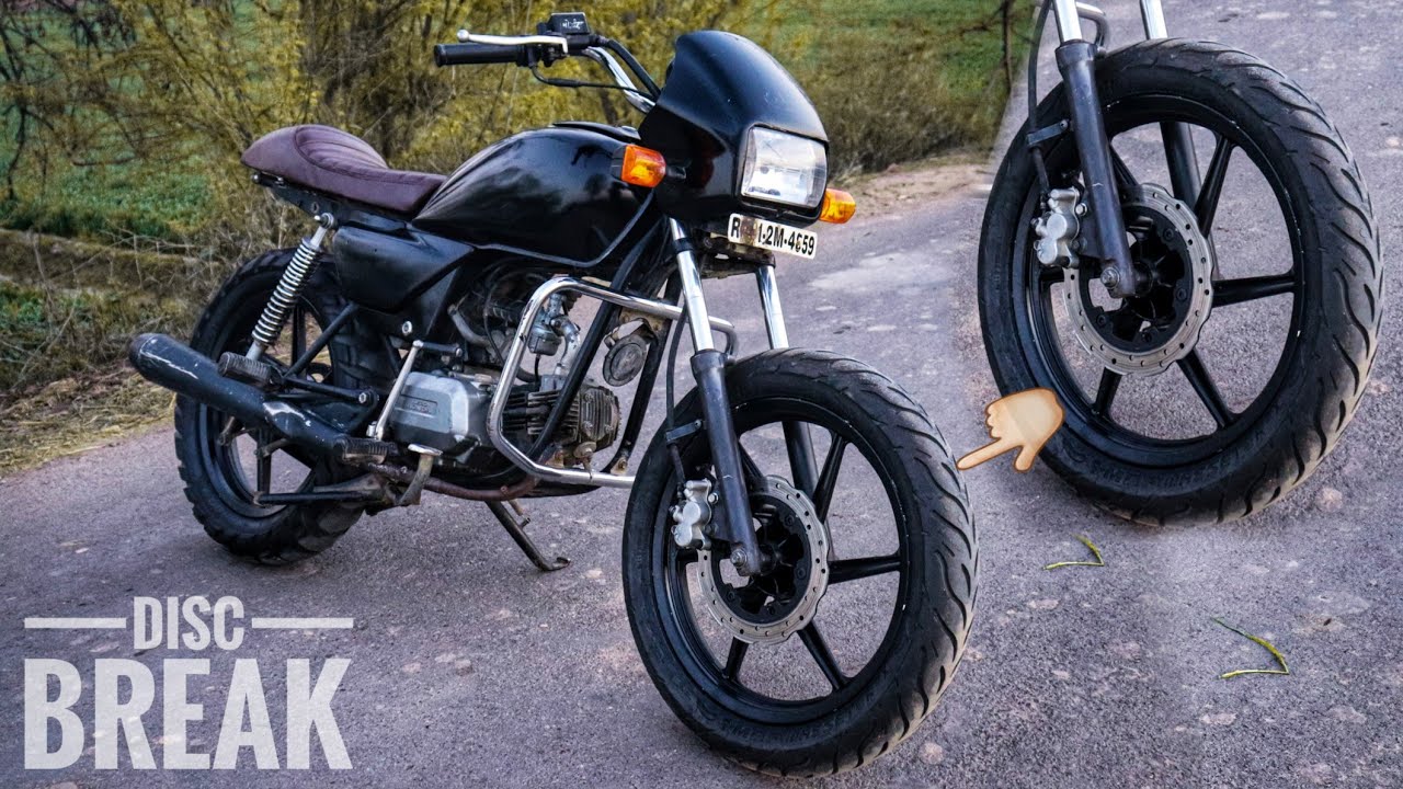 Tvs apache disc break install in hero splendor + | finally lag he gya ...