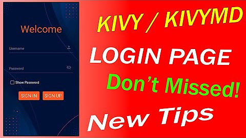 KIVY / KIVYMD - YouTube