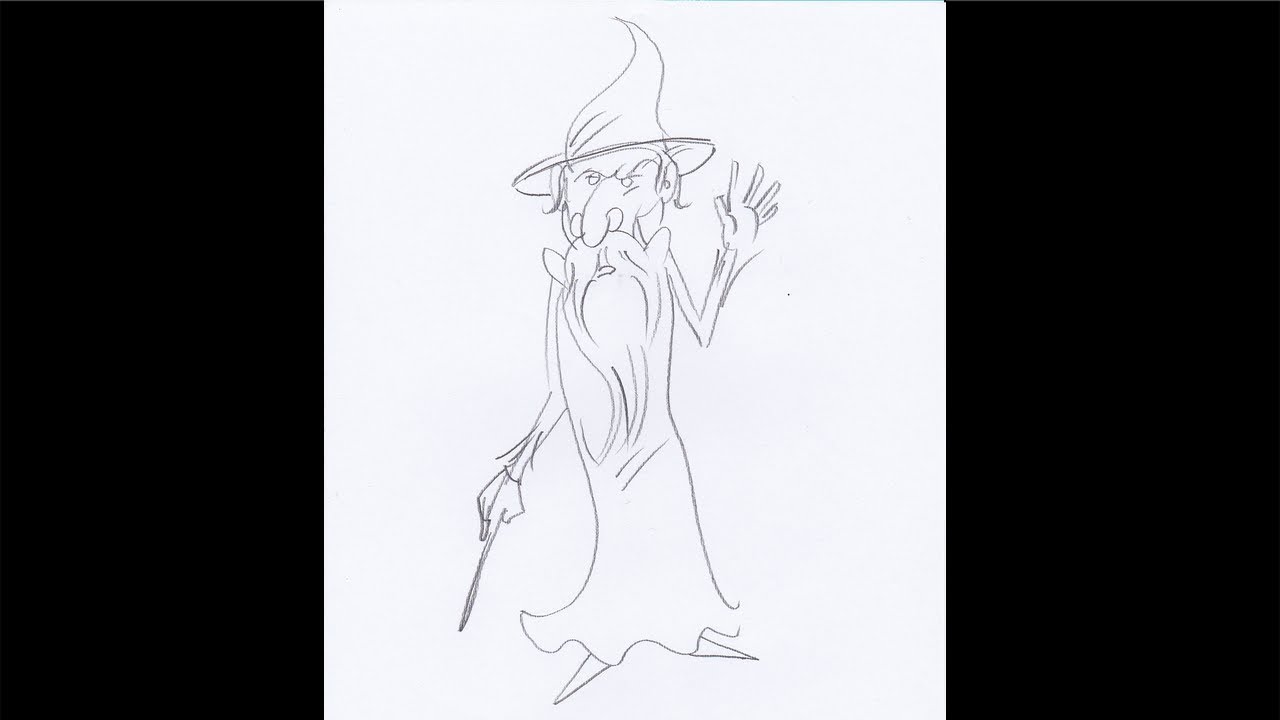 How To Draw a Wizard - YouTube