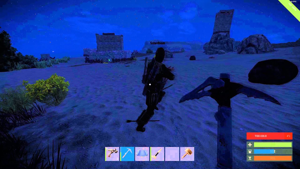 Rust Bone Knife throwing kill - YouTube