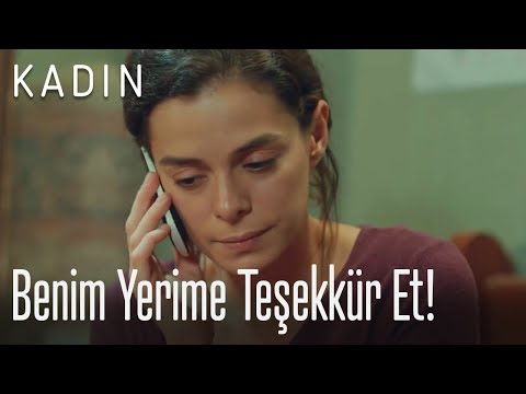 Benim yerime teşekkür et! - Kadın