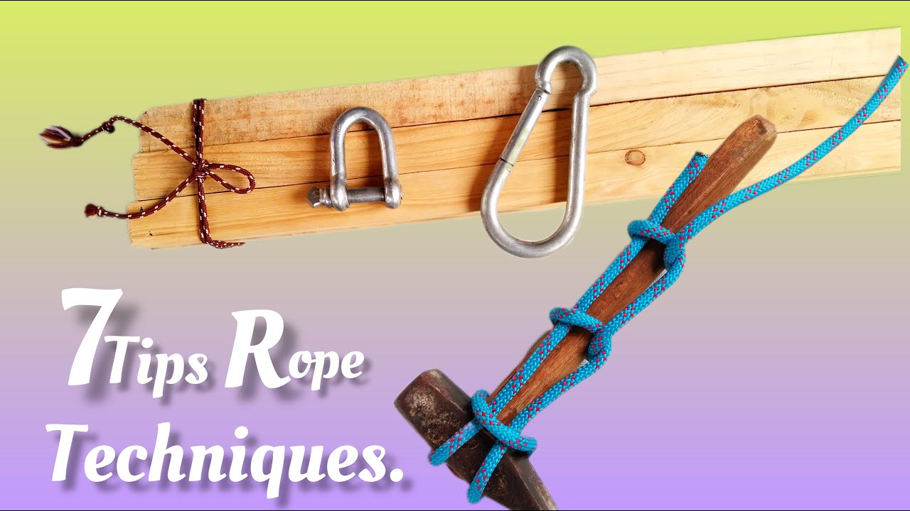 USEFUL TIPS OF ROPE TECHINQUES YOU NEED TO KNOW. #knots - YouTube