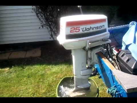 1979 Johnson 25 hp outboard - YouTube