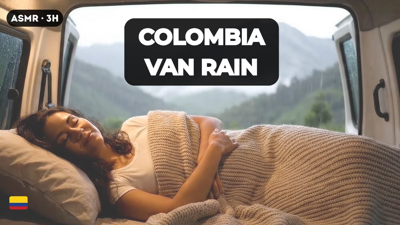 ASMR Rain in a Colombian Camper Van — 3 Hours | Deep Sleep, No Talking ...