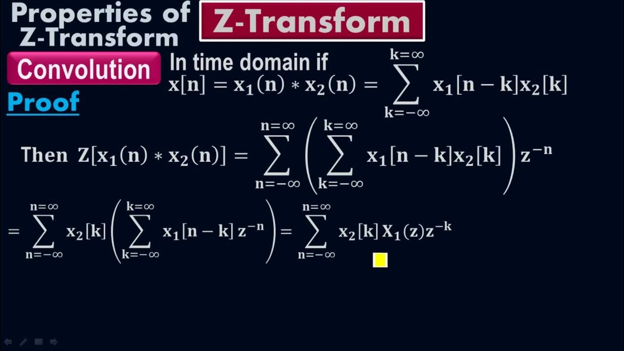 Proof of Convolutional Property of Z Transform - #moein - YouTube
