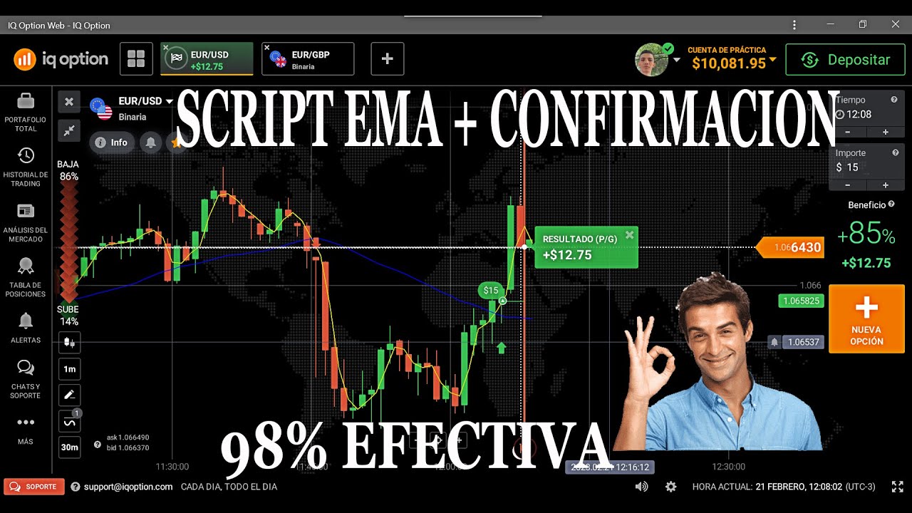SCRIPT CRUCE DE EMA + CONFIRMACION - YouTube
