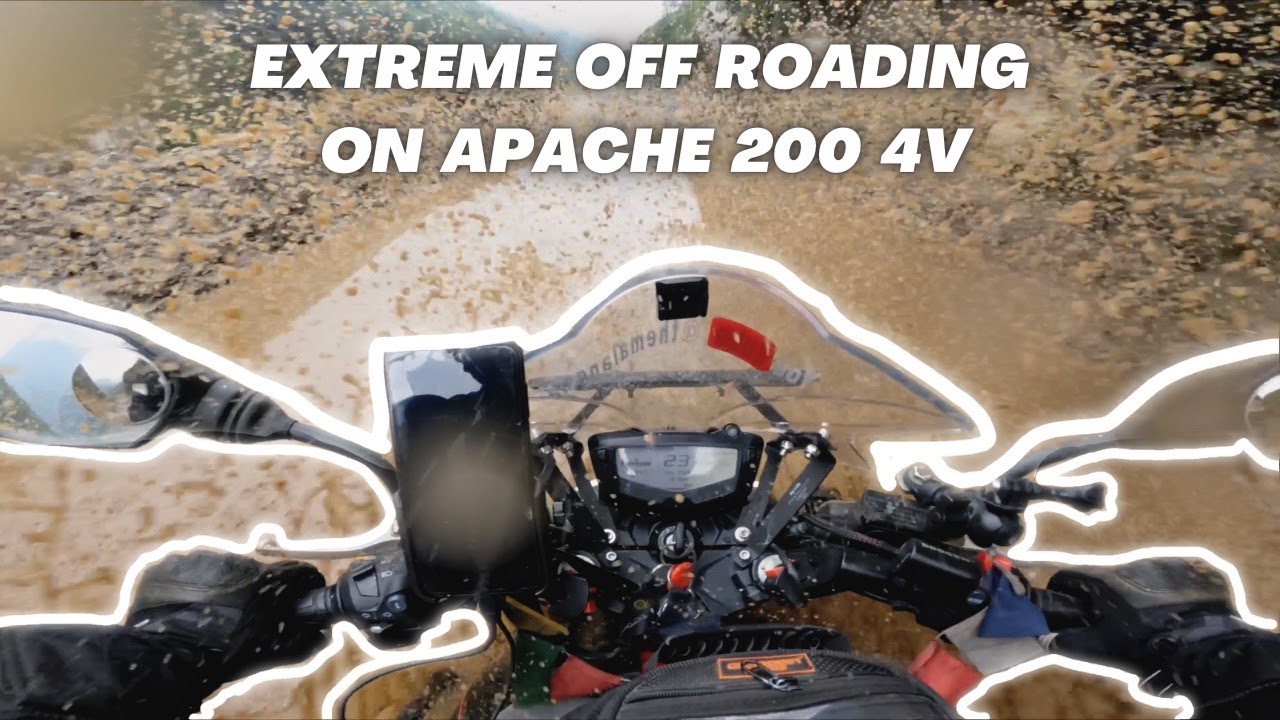 EXTREME OFFROADING on TVS Apache 200 bs6 modified. | UTTARAKHAND ...