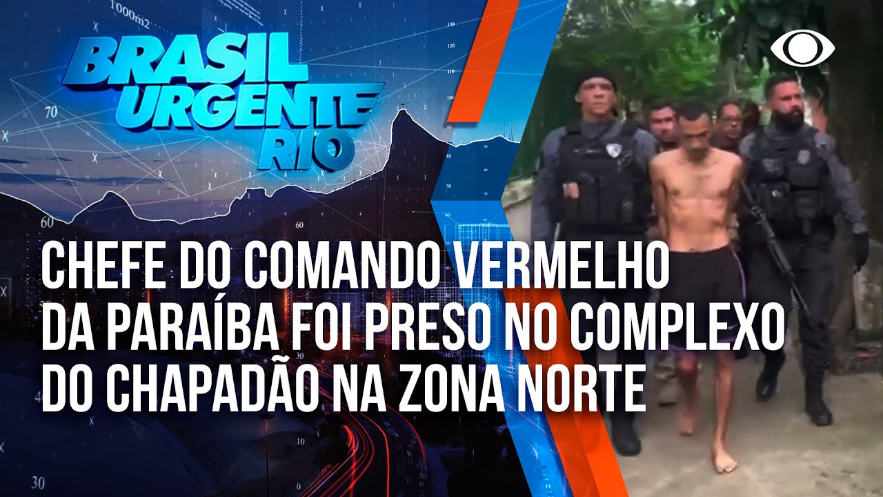 Chefe do comando vermelho da Paraíba é preso na Zona Norte do Rio - YouTube