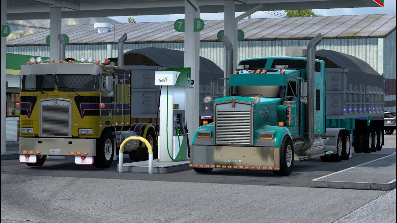 Up de line wid de bad k100 cabover beat up the w900 bad bad wid the bad ...