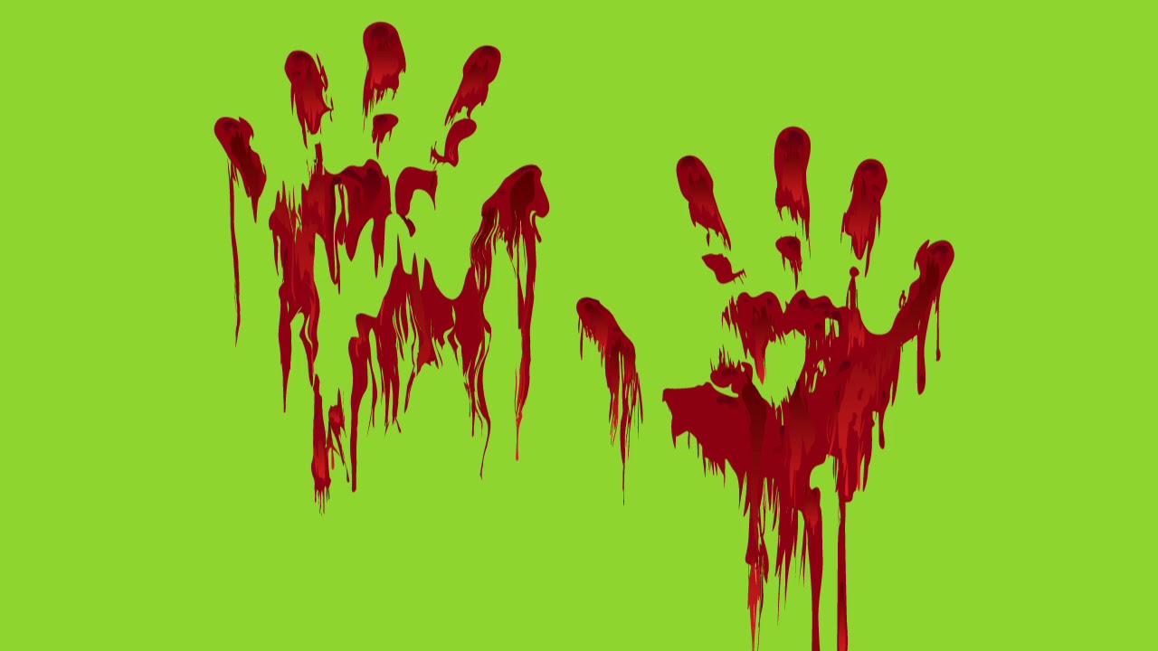 green screen blood hand effect killaer hands horior hands - YouTube