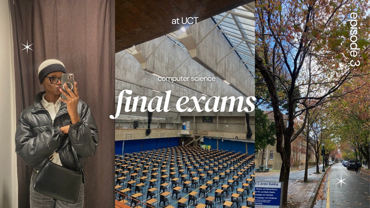 UCT COMPUTER SCIENCE STUDY VLOG 📓 final exam, productivity, cramming ...