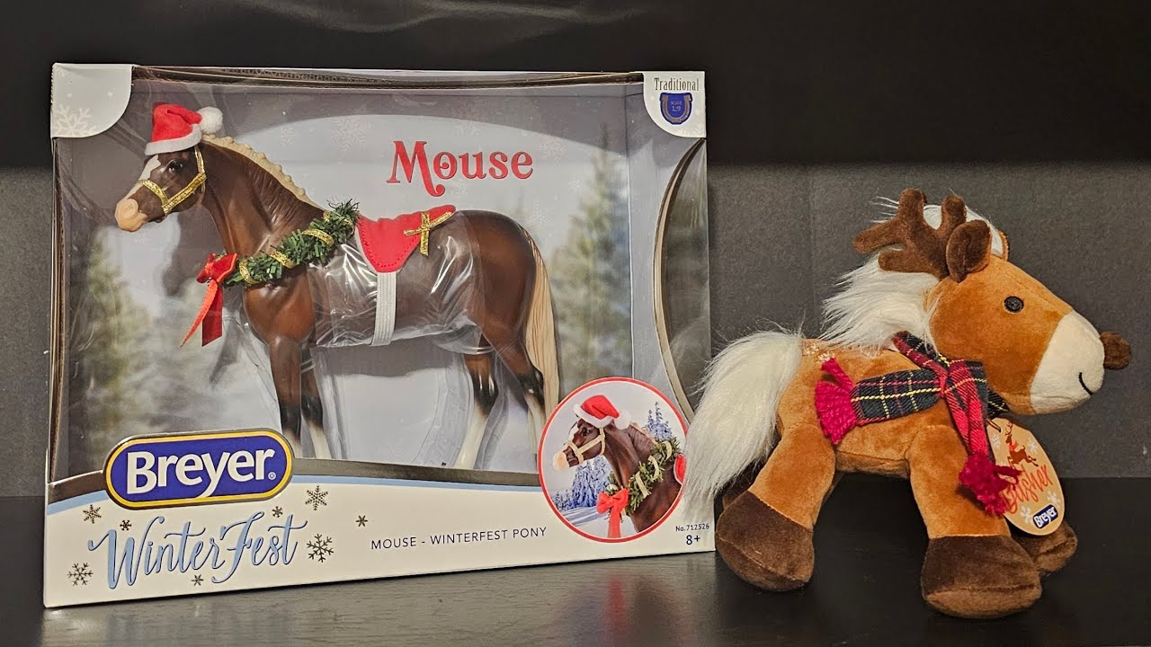 Breyer Unboxing - Mouse (2023 WinterFest Pony) and Dasher! - YouTube