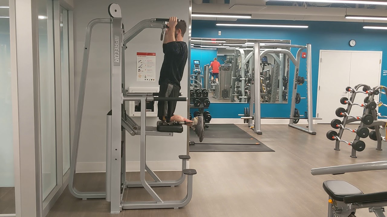 Fitness Pollenator - "Gravitron" Assisted Pull-up - YouTube