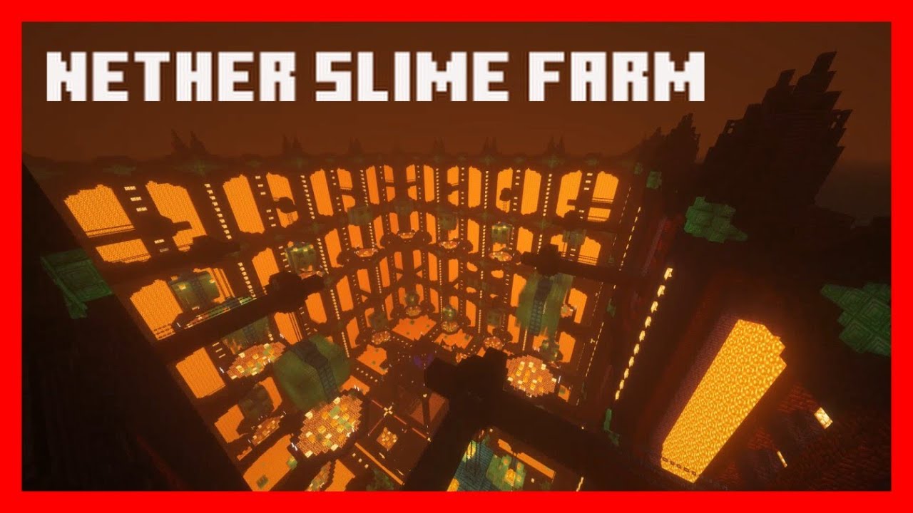Minecraft showcase: Ultimate nether slime farm on Mindtech - YouTube