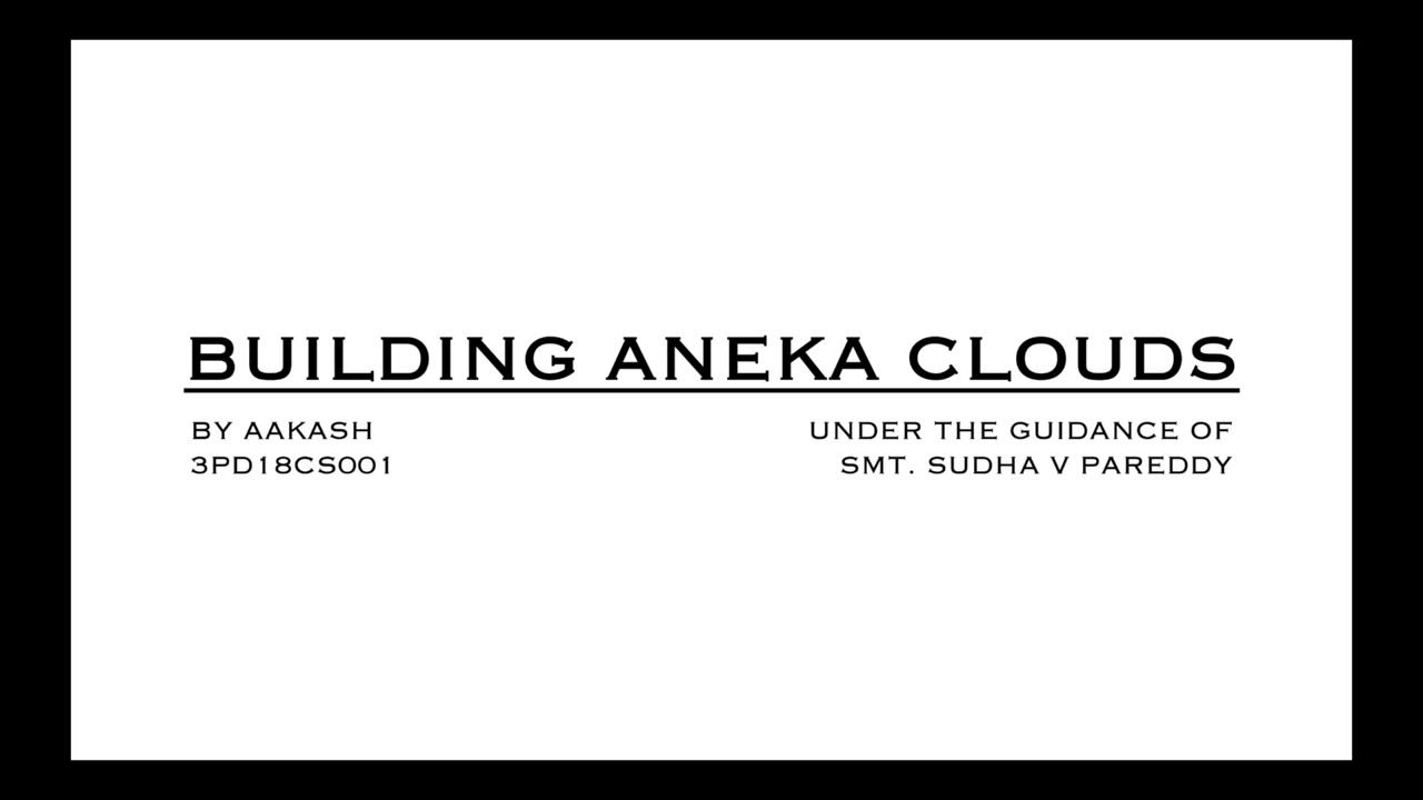 Building Aneka Clouds | Cloud Computing - YouTube