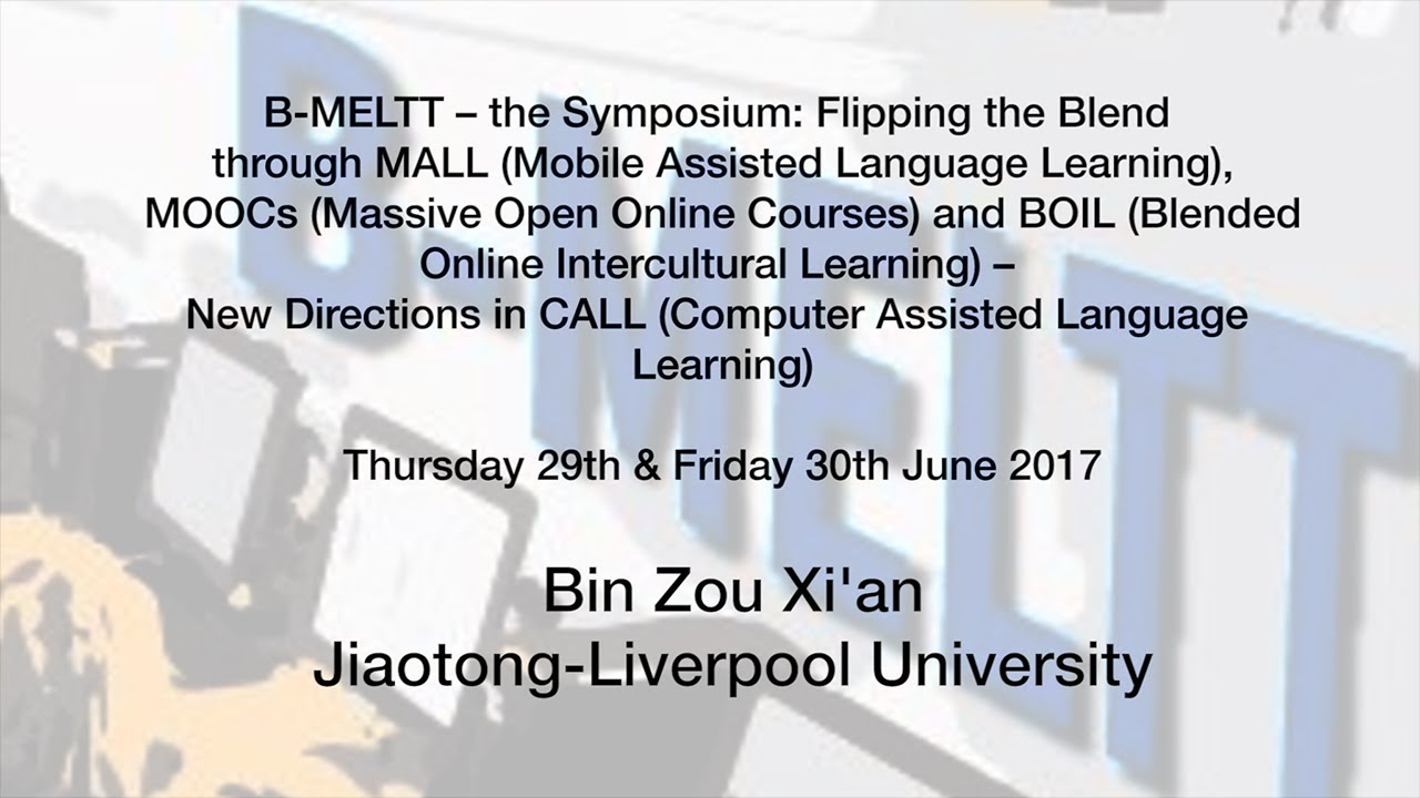 B-MELTT – the Symposium: Bin Zou Xi'an - YouTube