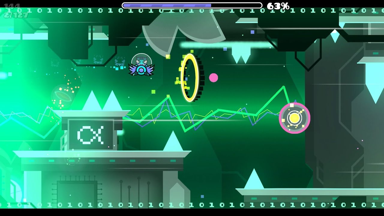 "Broken Gameboy" by TheCheeseNugget (Easy Demon) | Geometry Dash - YouTube