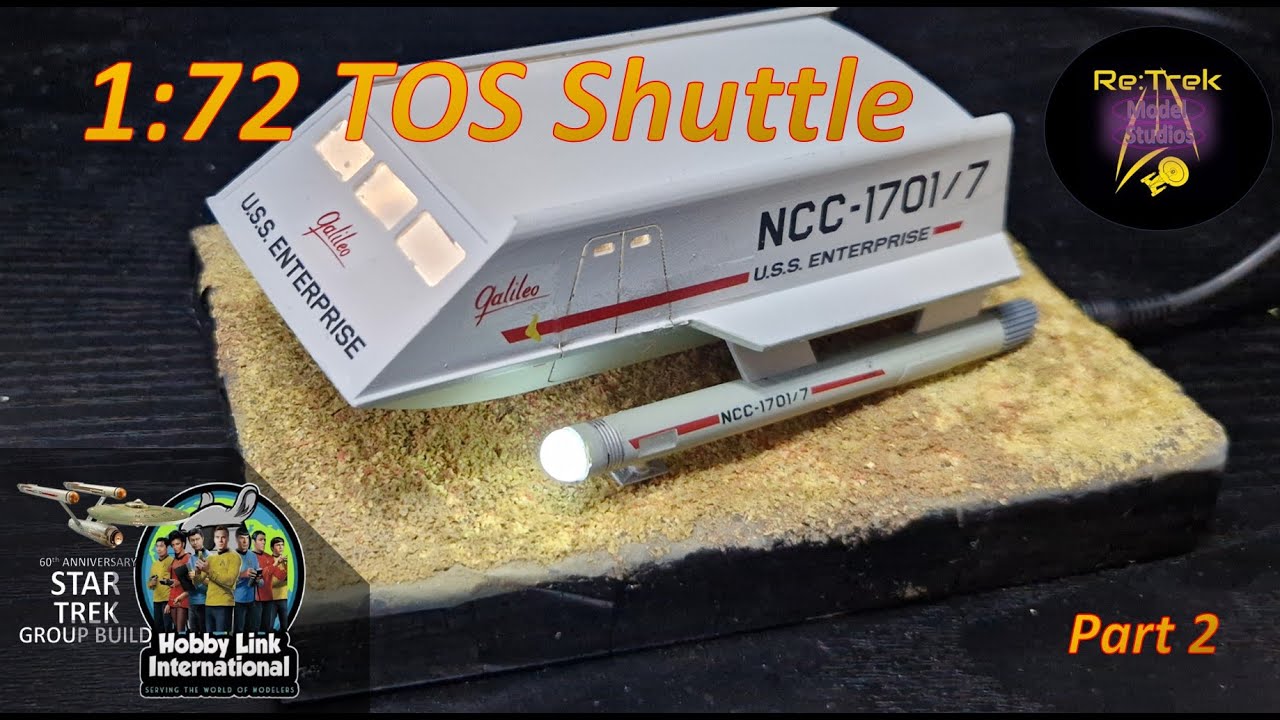 1/72 TOS Shuttle from Cozmic Scale Models part 2 - YouTube