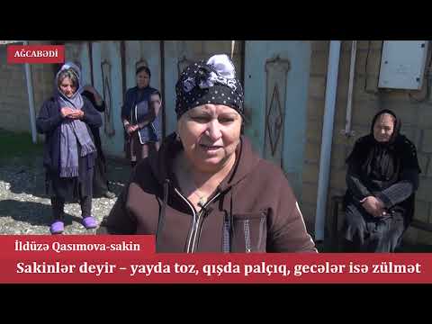 Ağcabədidə sakinlər narazıdır – yol bərbad, işıq yoxdur