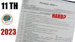 11th Physics Paper 2023 Fbise 1st Annual Exams 2023 Solved Past Papers ...