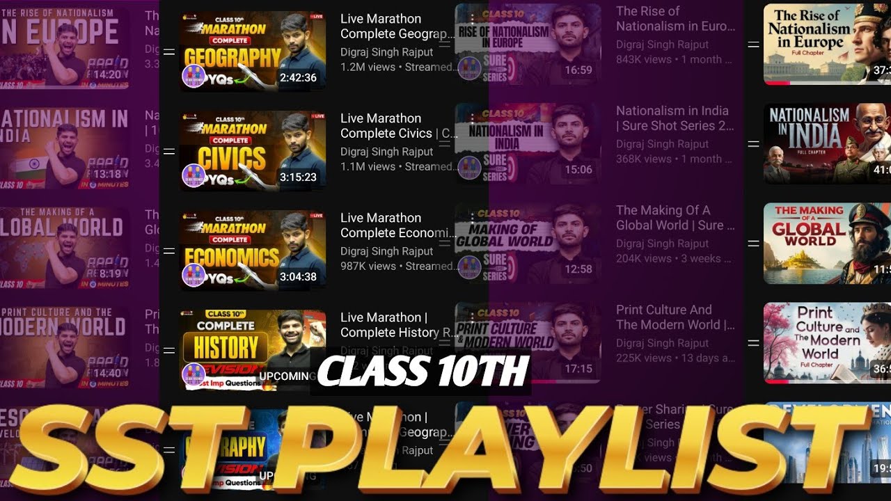 SST BEST PLAYLIST FOR CLASS 10TH | @DigrajSinghRajput214 |@DearsFriends ...