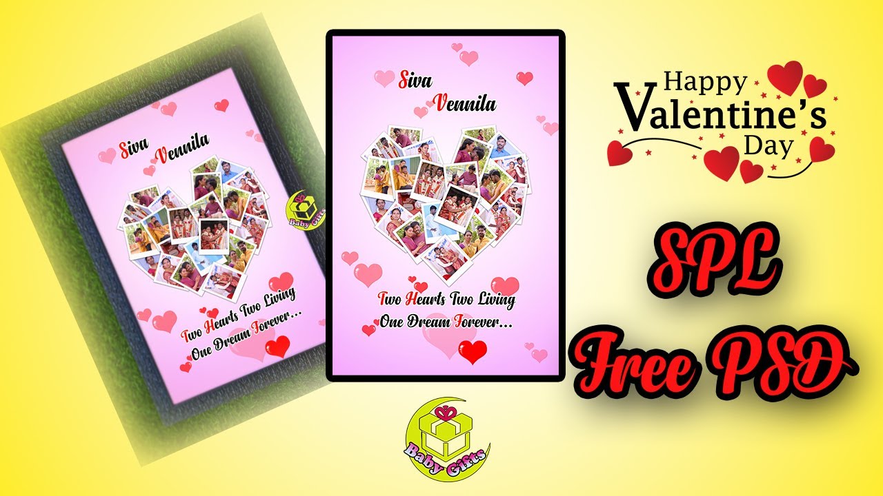 Free Valentine's Day Photo Frame Template PSD - Capture Love in Every ...