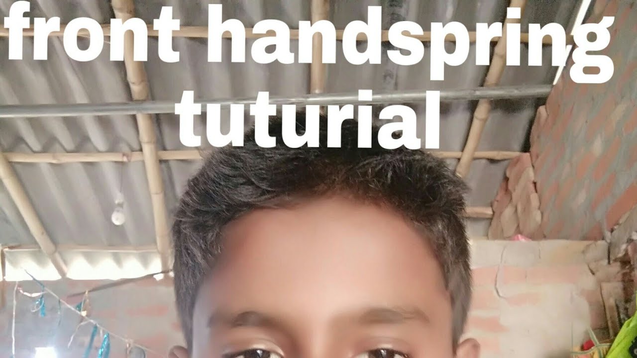 Front hand spring easy tutorial - YouTube