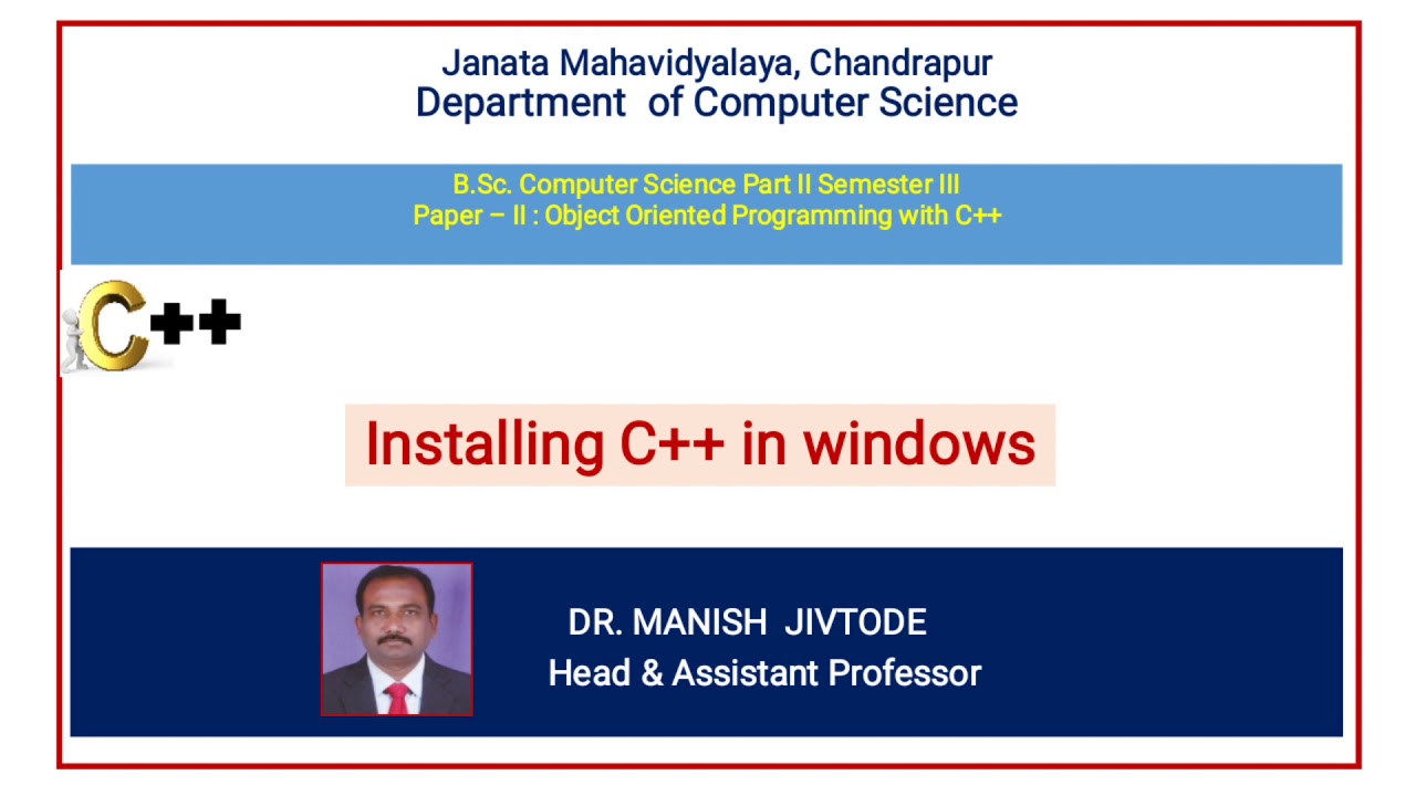 Installing C++ in Windows - YouTube