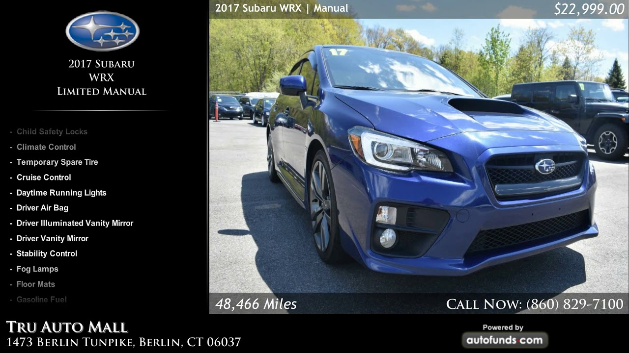 Used 2017 Subaru WRX | Tru LLC DBA Tru Auto Mall, Berlin, CT - YouTube