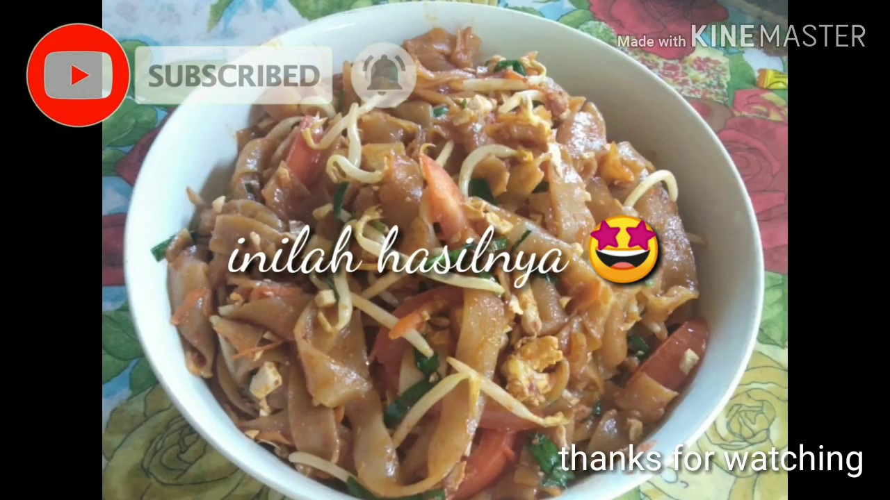 mee tiaw goreng - YouTube