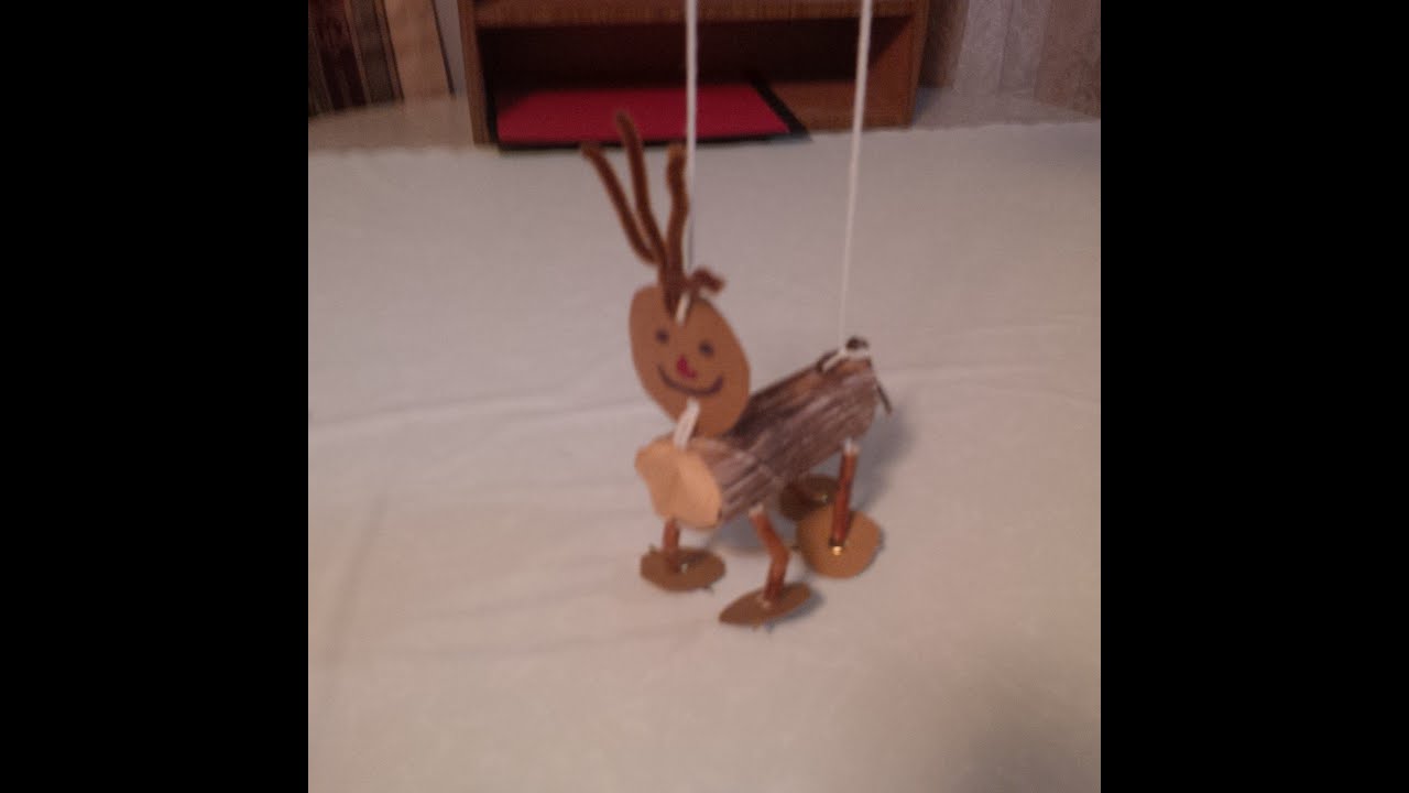 How To Make A Simple Reindeer Puppet marionette YouTube How To Make A Simple Reindeer Puppet marionette YouTube