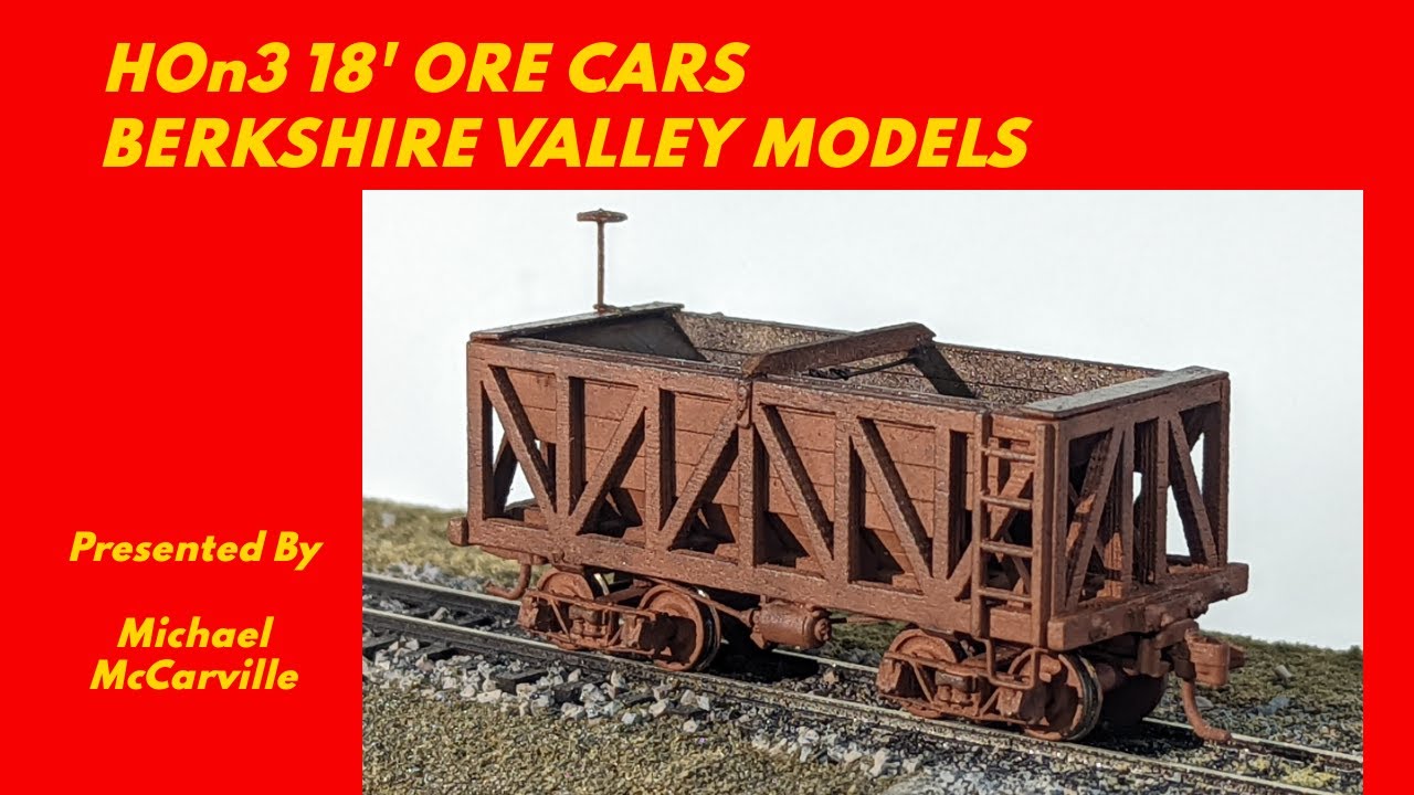 Ep 175 HOW-TO HOn3 Ore Cars, Berkshire Valley Models - YouTube