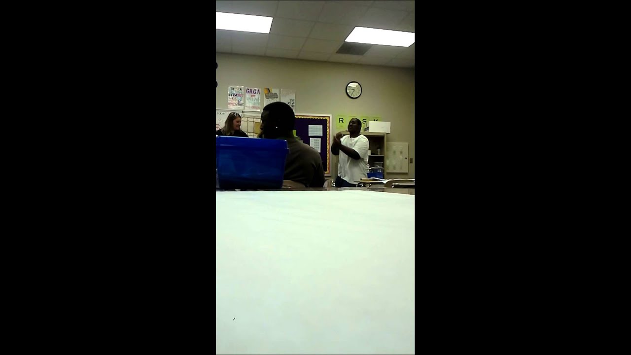Weird fat kid raps to eminem in class - YouTube