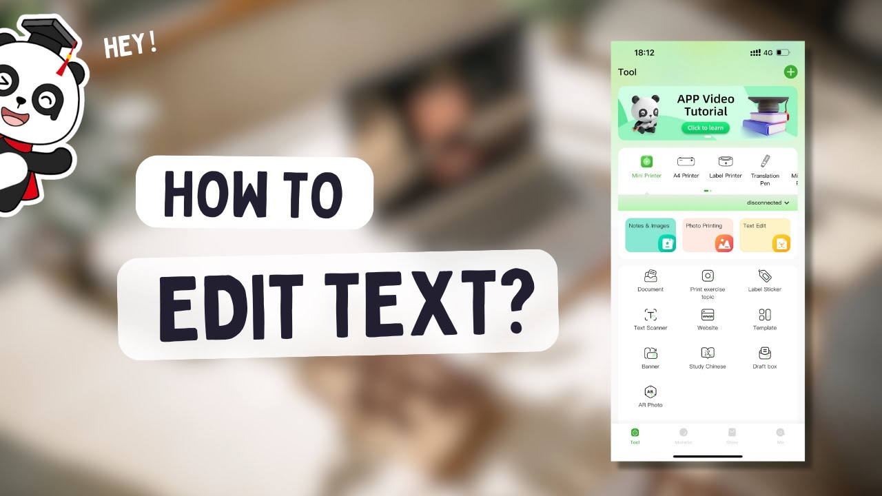 A6&A9 Mini Printer | How to edit text? - YouTube
