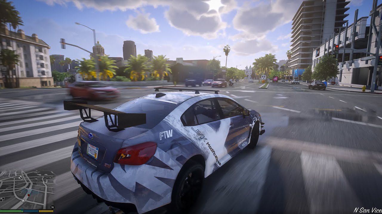 GTA V Subaru WRX STI (Add-on Vehicle) Showcase | QuantV + NVE ...